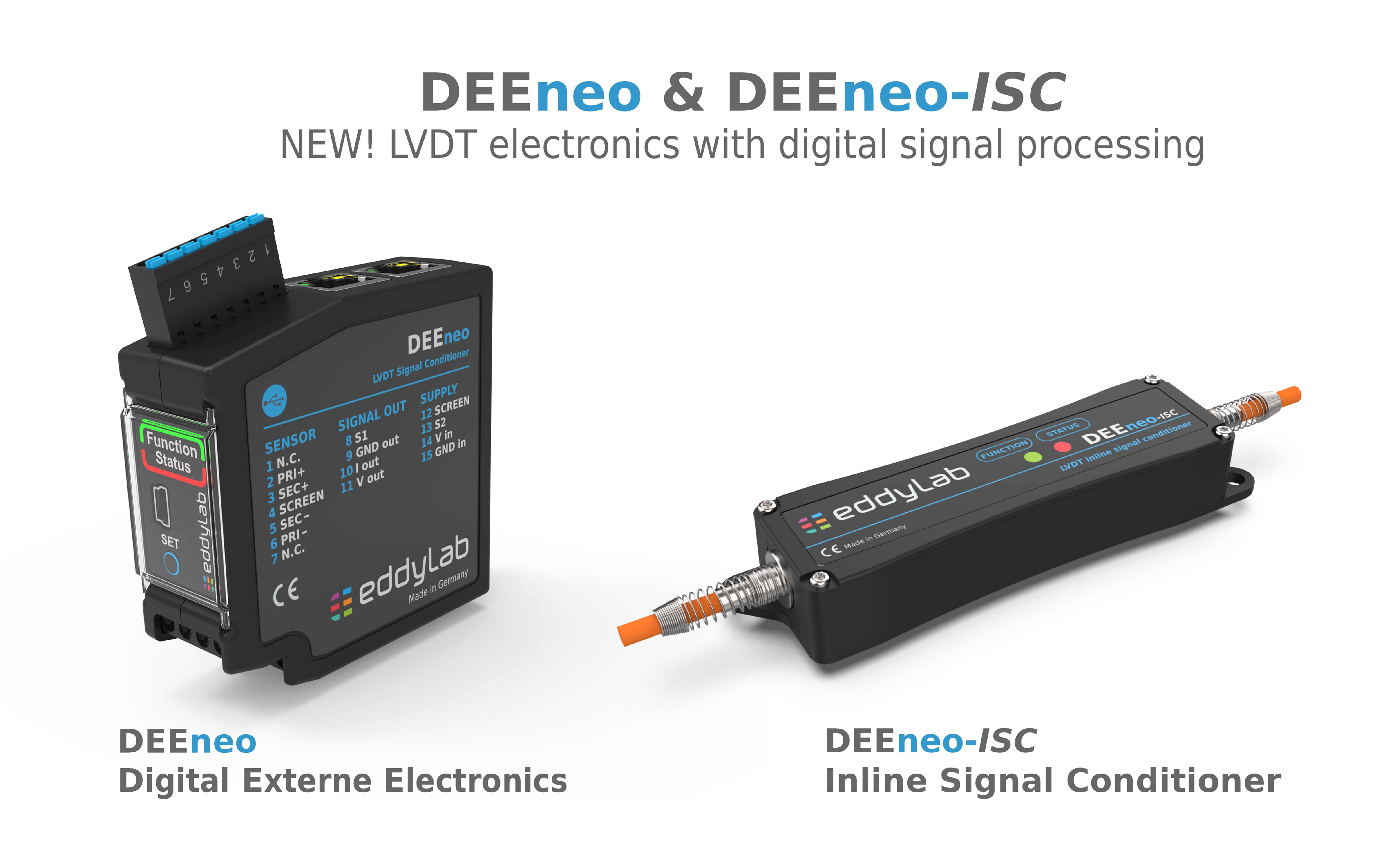New signal conditioners for LVDT sensors: Precise. Digital. Flexible.